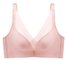 Cross mesh breathable seamless underwear push up bra plus size lingerie for ladies