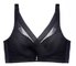 Cross mesh breathable seamless underwear push up bra plus size lingerie for ladies